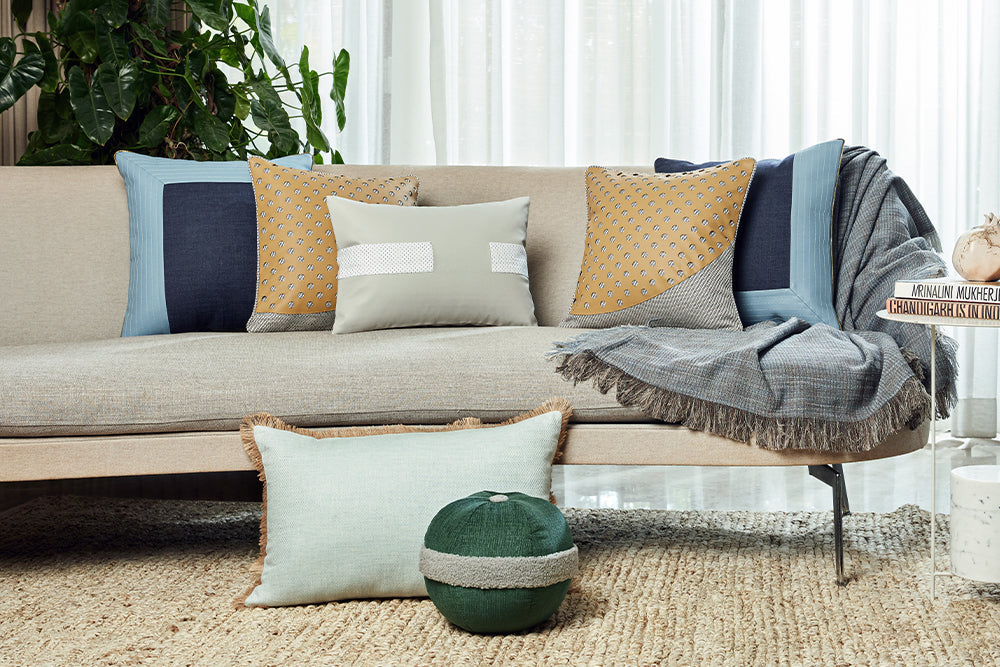 Buy Textured Cushion Covers Online In India | Cobalt Living